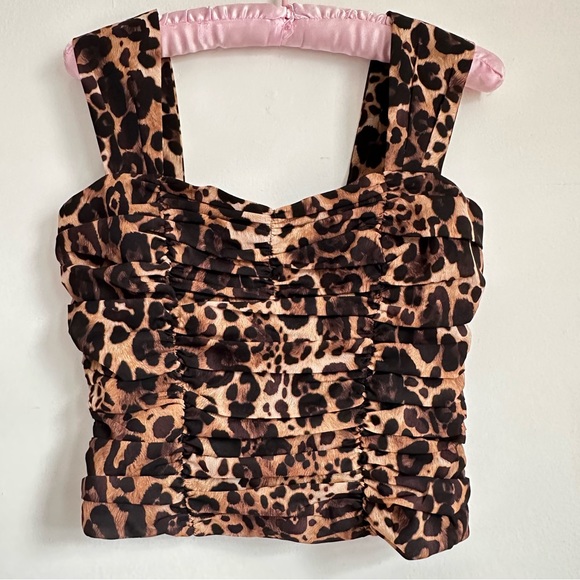 Express | Tops | Y2k Leopard Print Crop Top | Poshmark